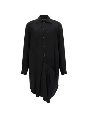 JW Anderson Asymmetric Draped Shirt Mini Dress