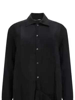 JW Anderson Asymmetric Draped Shirt Mini Dress
