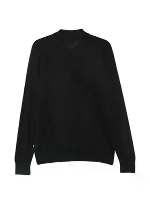 BOSS Buttoned Wool Cardigan