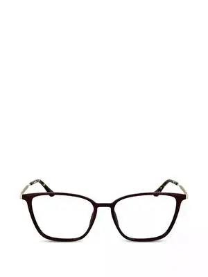 Lacoste Geometric-frame Glasses - Red