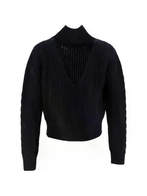 SHIRTAPORTER Cable-knit Cut-out Sweater