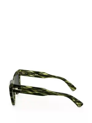 Longchamp Striped Cat-eye Sunglasses