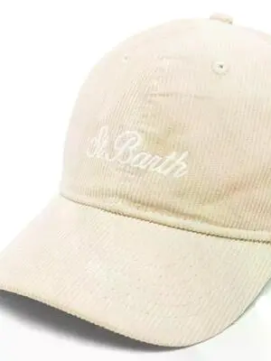 MC2 SAINT BARTH Logo-embroidered Corduroy Cap