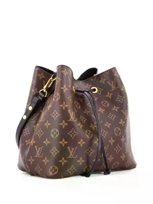 LOUIS VUITTON Neonoe Handbag Monogram Canvas With Leather Mm Bucket Bag