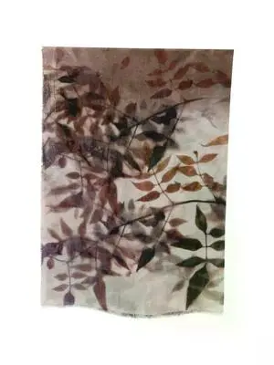 Faliero Sarti Dafne Leaf-print Scarf