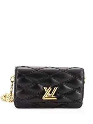 LOUIS VUITTON Go-14 Wallet On Chain Malletage Leather Shoulder Bag