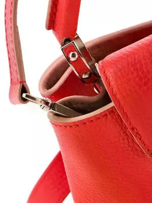 LOUIS VUITTON Capucines Bag Leather Bb Satchel - Red