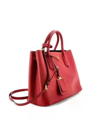 Prada Cuir Double Saffiano Leather Medium Tote Bag