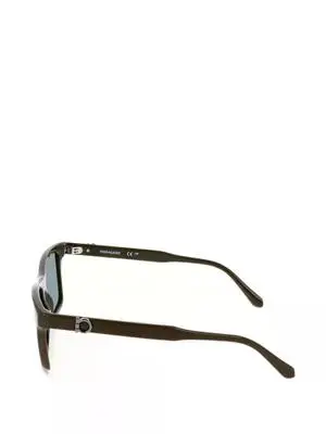 FERRAGAMO Gancini Rectangle-frame Sunglasses