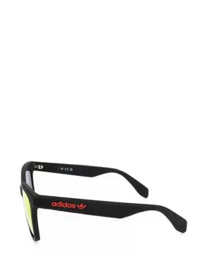 Adidas Logo-print Square-frame Sunglasses