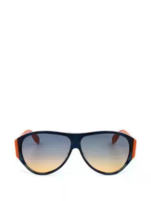 Adidas Gradient-lens Pilot-frame Sunglasses - Blue