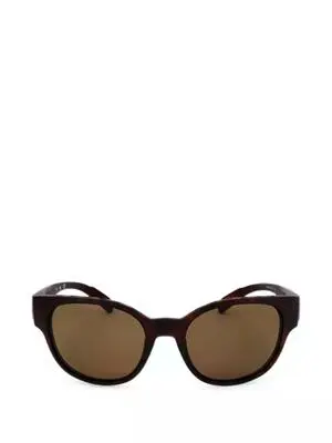 Adidas Tortoiseshell-effect Logo-motif Sunglasses - Brown