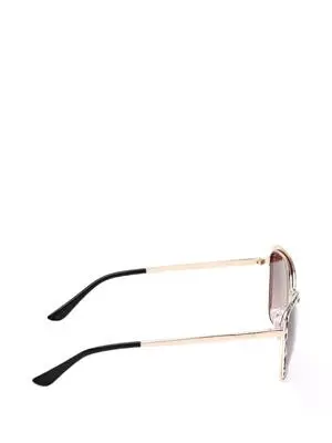 Guess Animal-print Geometric-frame Sunglasses