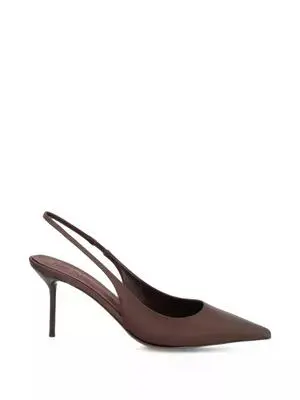 Paris Texas 70mm Lidia Slingback Pumps - Brown