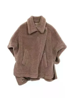 Max Mara 2010s Teddy Bear Poncho - Brown