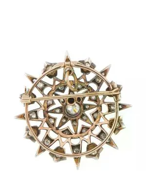 LB EXCLUSIVE Diamond Star-shaped Brooch - Silver