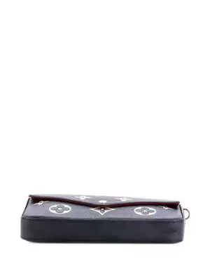 LOUIS VUITTON Felicie Pochette Bicolor Monogram Empreinte Giant Crossbody Bag - Black