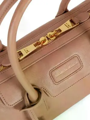 Elisabetta Franchi Small Boston Bag In Nappa Leather