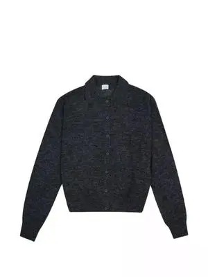 CT PLAGE Button-up Collared Cardigan - Grey