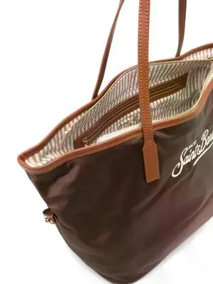 MC2 SAINT BARTH Logo-embroidered Tote Bag - Brown