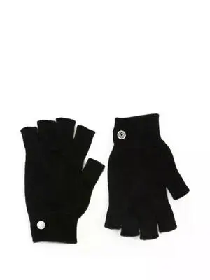 Rick Owens Press-stud Fingerless Gloves - Black