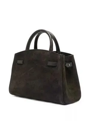 DEMELLIER Hudson Small Suede Tote Bag - Brown