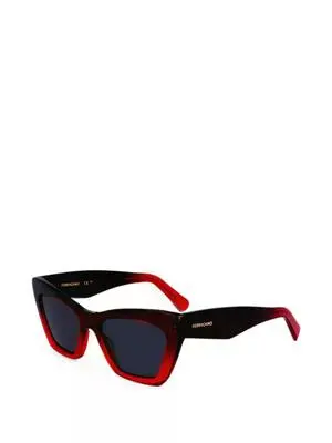 FERRAGAMO Cat-eye Frame Sunglasses - Red