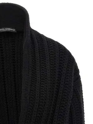 Dolce & Gabbana Coarse Wool Cardigan