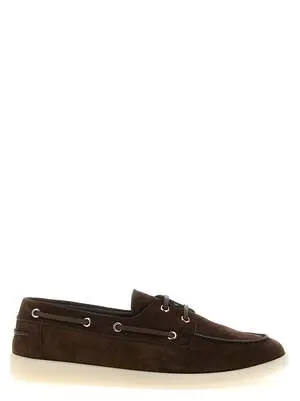 Prada Boat Loafers - Brown
