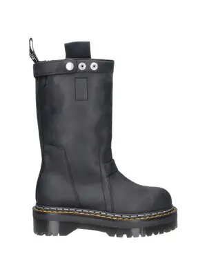 Rick Owens X Dr Martens Boots "quad Sole - Black