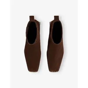 Sandro Metal-toe Suede Ankle Boots