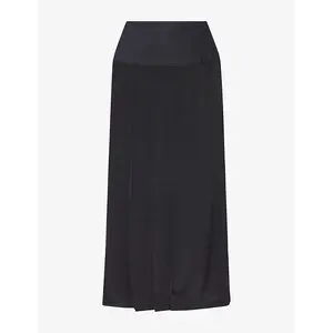 Yohji Yamamoto Silk Kimono Under Skirt - Black
