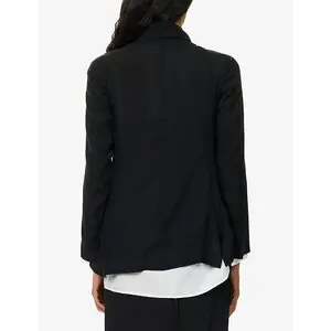 Yohji Yamamoto Stole Detail Woven Blouse