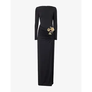 NADINE MERABI Romy Hardware Jersey Maxi Dress