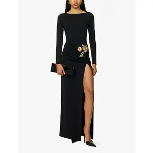 NADINE MERABI Romy Hardware Jersey Maxi Dress