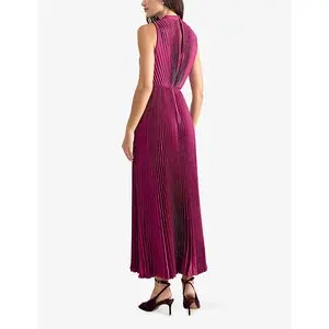 PHASE EIGHT Simara Pleated Woven Maxi Dress
