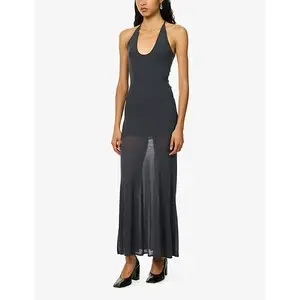 OUDE WAAG Rib Knit Maxi Dress