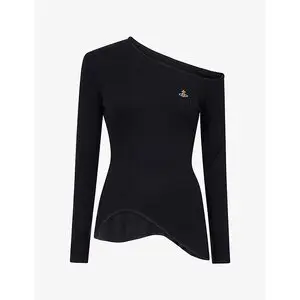 VIVIENNE WESTWOOD Long-sleeve Orgy Shoulder Jersey T-shirt - Black