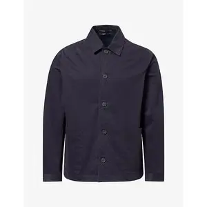 Sunspel Drill Chore Cotton Jacket - Navy