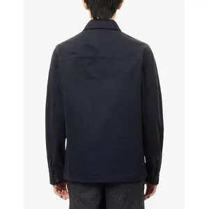 Sunspel Drill Chore Cotton Jacket - Navy