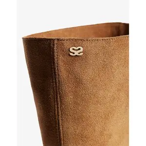 Sandro Western Knee-high Suede Boots