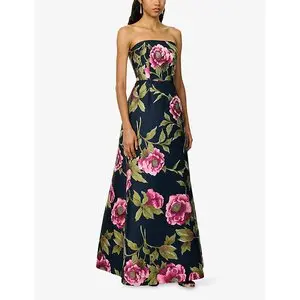 Carolina Herrera Aline Strapless Woven Gown