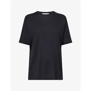 THE FRANKIE SHOP Harper Relaxed Cotton-jersey T-shirt - Black