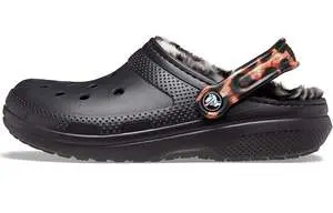 CROCS Classic Lined Animal Remix Clog 'black & Multi