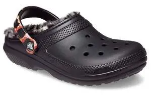 CROCS Classic Lined Animal Remix Clog 'black & Multi
