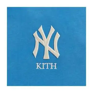 Kith For The New York Yankees Vintage Nelson Quarter Zip - Skylight