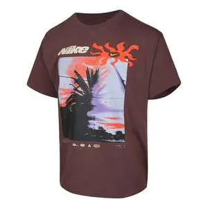 Nike Knitted Sports Casual T-shirt - Brown