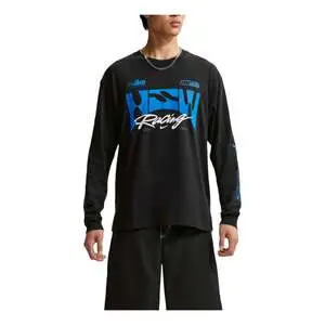Nike Tee Printed Long Sleeve Shirt Asia Sizing - Black