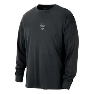 Nike Brooklyn Nets Standard Issue Long-sleeve T-shirt - Black