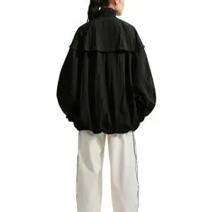 Nike Wide Lantern Cut Track Jacket Asia Sizing 'black Sail